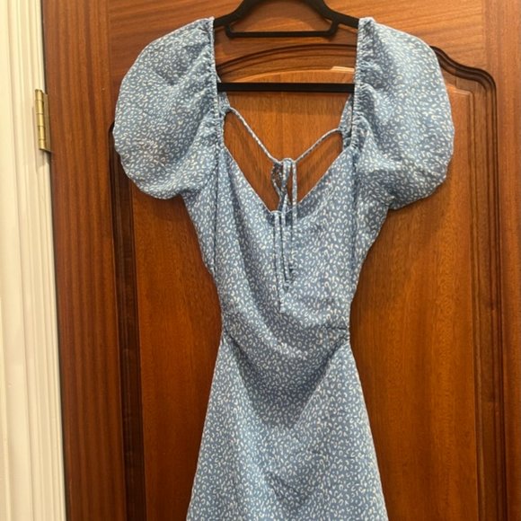 Beeko | Dresses | Nwt Beekobikinis Blue Dress With White Detail Size ...